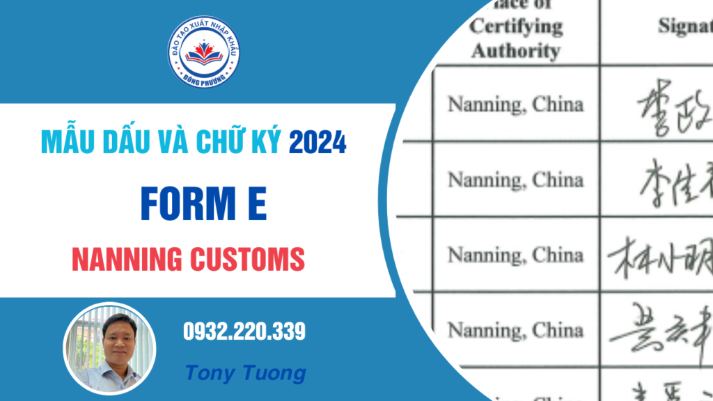 Form E - Dong Phuong Logistics